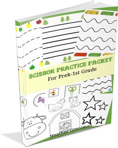 Scissor Practice Packet for Preschoolers