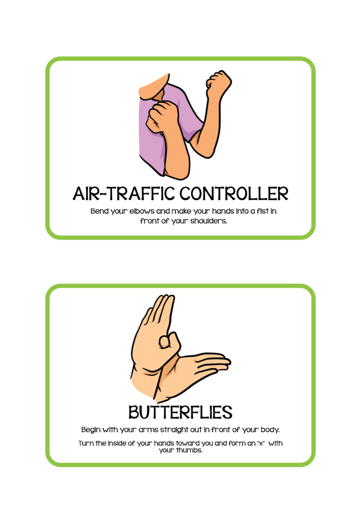Hand Exercise Warm-Up Activity Cards - Instant Download - Growing Hands ...