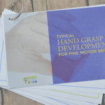 Typical Hand Grasp Development for Fine Motor Skills Cards (Printed)