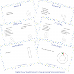 Pre-Writing, Letter, and Number Formation Direction Cards