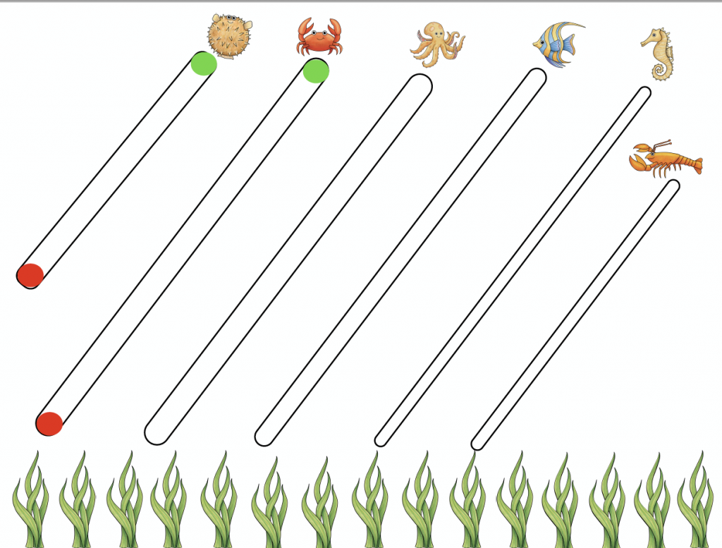 Under the Ocean Pre-Writing Line Activity Packet - For ages 3-5.
