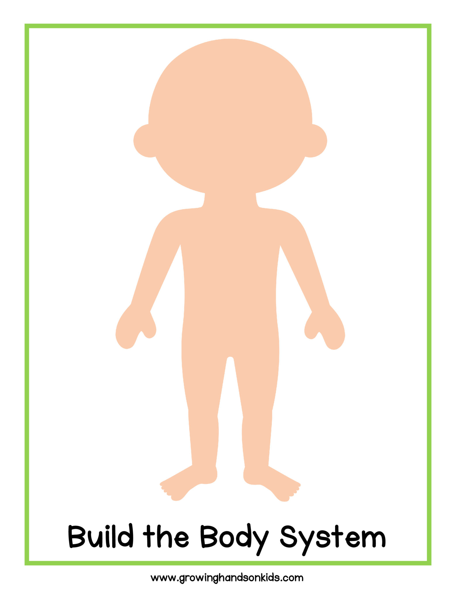 Human Body Play Dough Mats - Growing Hands On Kids Store