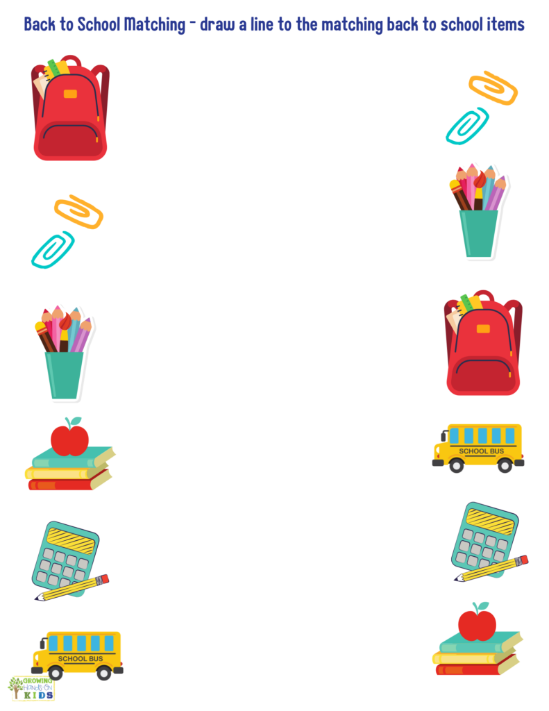 Back-to-School Activity Packet (Digital Download) - Growing Hands On ...