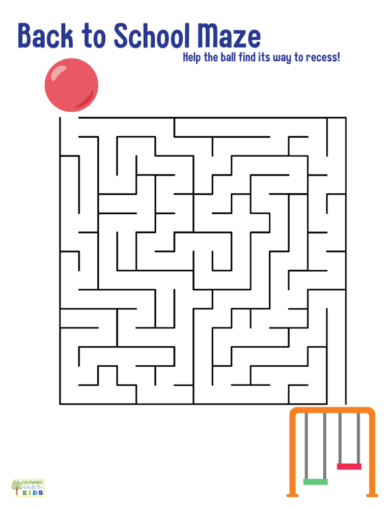 Back-to-School Activity Packet (Digital Download) - Growing Hands On ...