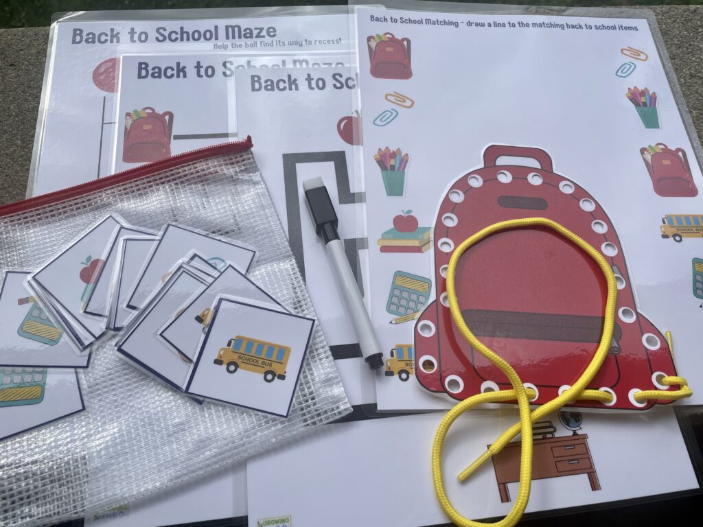 Back-to-School Activity Kit - Growing Hands On Kids Store