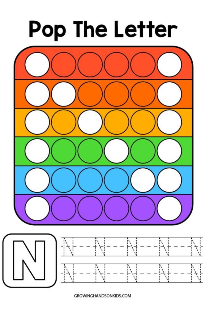 Uppercase Alphabet Pop-It Cards (Digital Download) - Growing Hands On ...