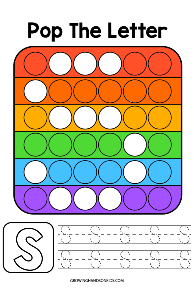 Uppercase Alphabet Pop-It Cards (Digital Download) - Growing Hands On ...