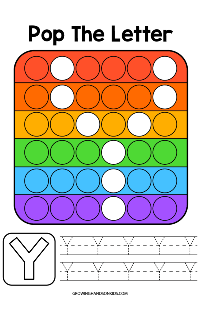 Uppercase Alphabet Pop-It Cards (Digital Download) - Growing Hands On ...