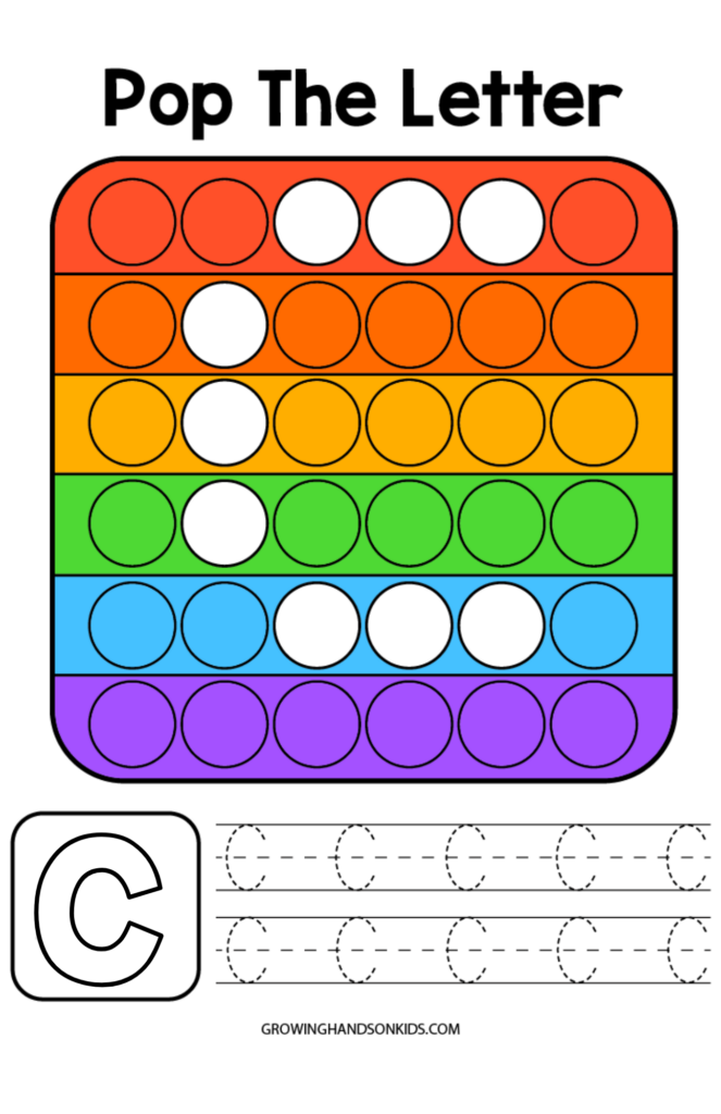 Uppercase Alphabet Pop-It Cards (Digital Download) - Growing Hands On ...