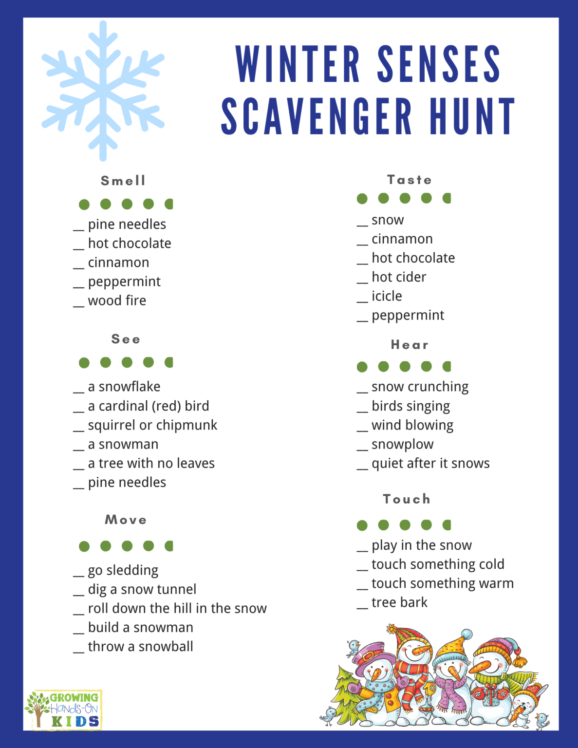 Winter Skill Builders Activity Packet (Instant Download)