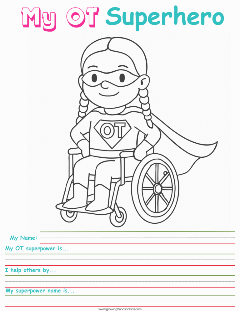 Make My Own OT Superhero [Instant Download] - Growing Hands On Kids Store